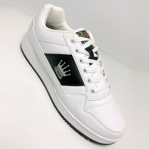 TROOP | Shoes | Mens Troop Destroyer White Black Lowtop Sneakers Nwt ...